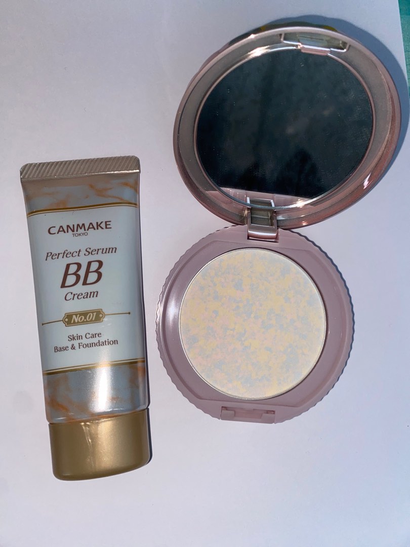 Canmake finishing powder + canmake BB Cream, Beauty & Personal Care, Face, Makeup on Carousell