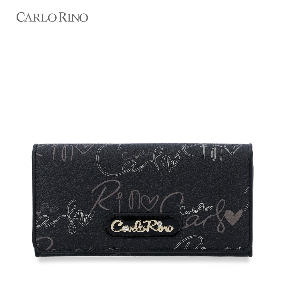 Carlo Rino Calligraphy Monogram Wallet, Women's Fashion, Bags & Wallets ...