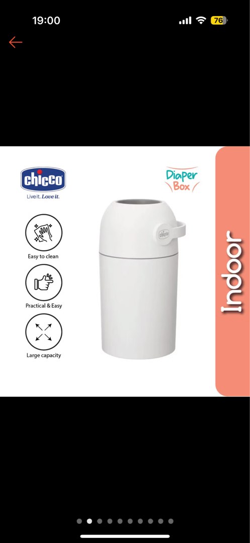Chicco Diaper Box Nappy Bin, Babies & Kids, Bathing & Changing, Other ...