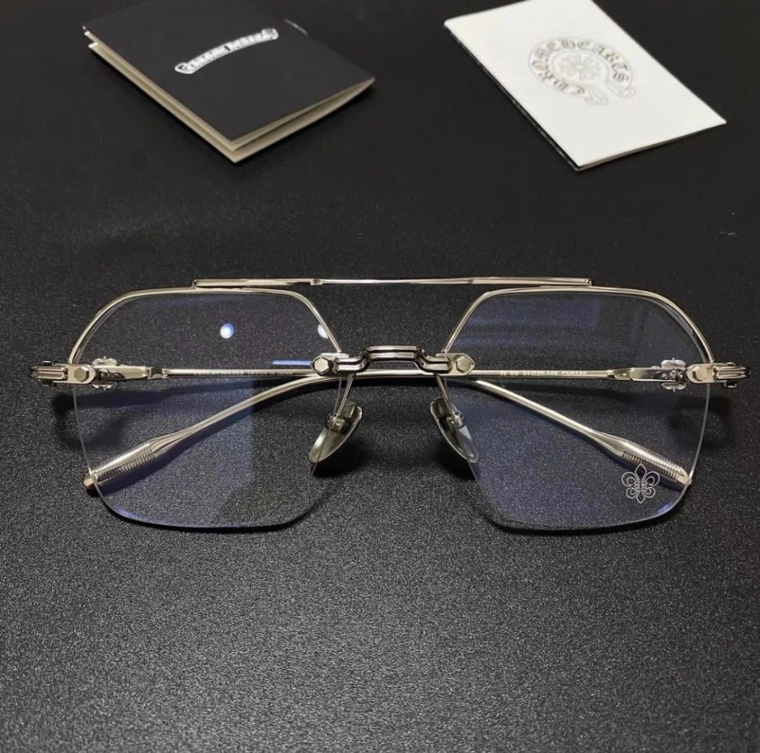 Chrome Hearts Titanium alloy optical frame Glasses, Men's Fashion ...