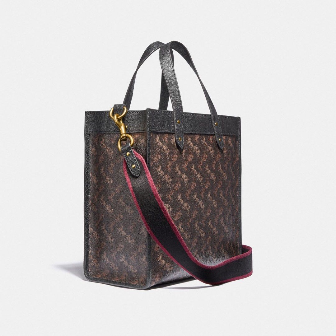 Coach Field Tote with Horse and Carriage Print, Luxury, Bags & Wallets ...