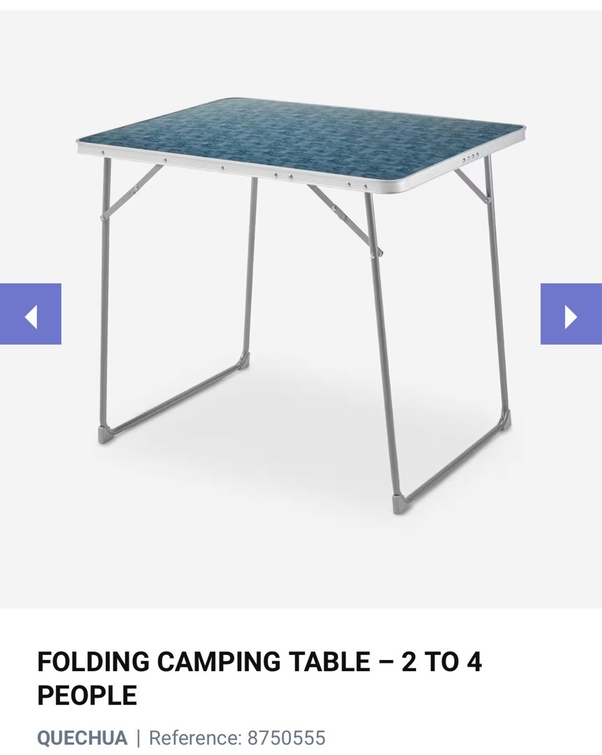 Decathlon folding camping table, Furniture & Home Living, Furniture ...