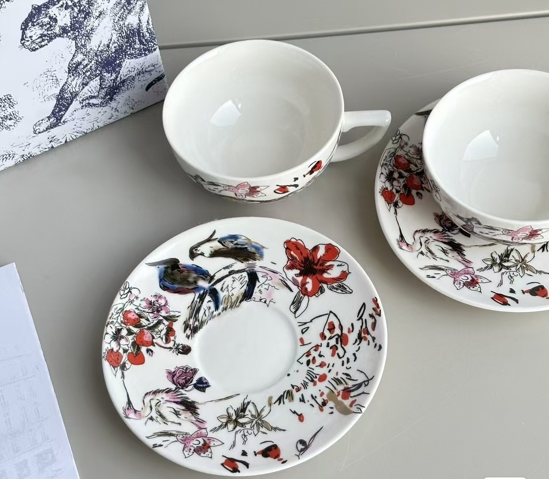 Dior Coffee cup ceramic set insulated afternoon tea cup, Furniture ...