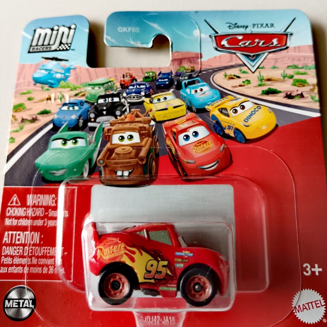 DISNEY PIXAR CARS MINI RACERS Lightning McQueen 1:110 Scale, Hobbies ...