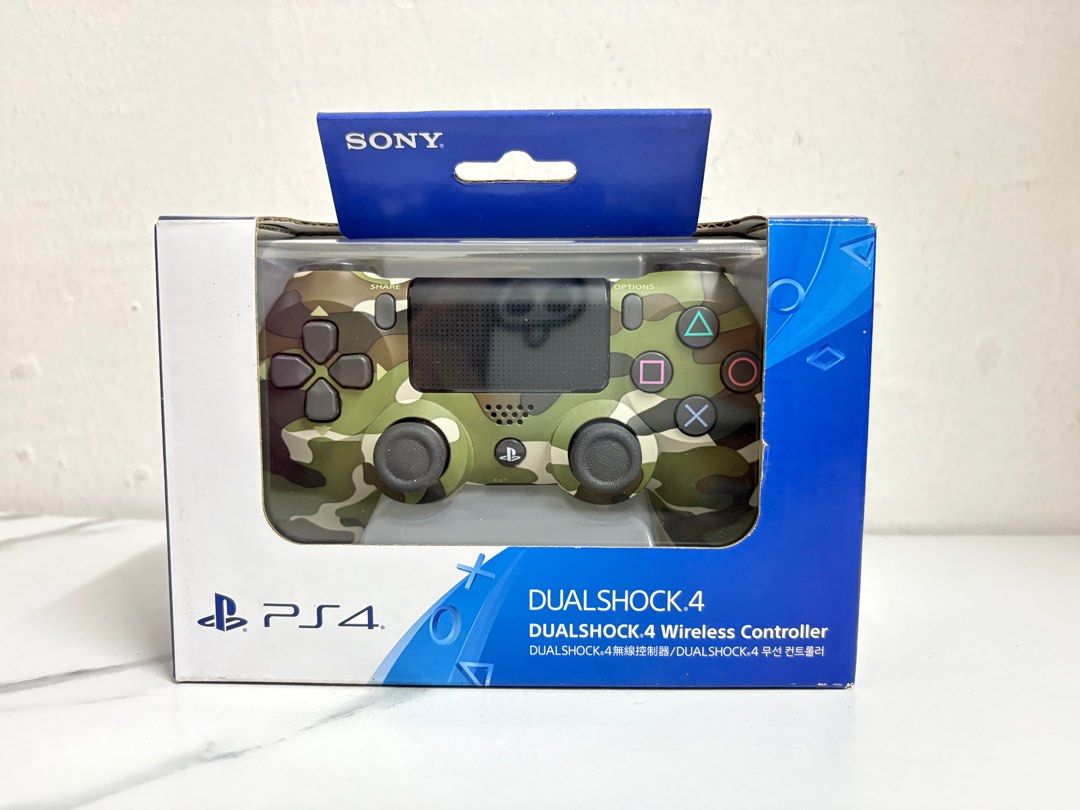 DS4 GREEN CAMO V2 100% ORIGINAL WITH ORIGINAL BOX, Video Gaming, Gaming ...