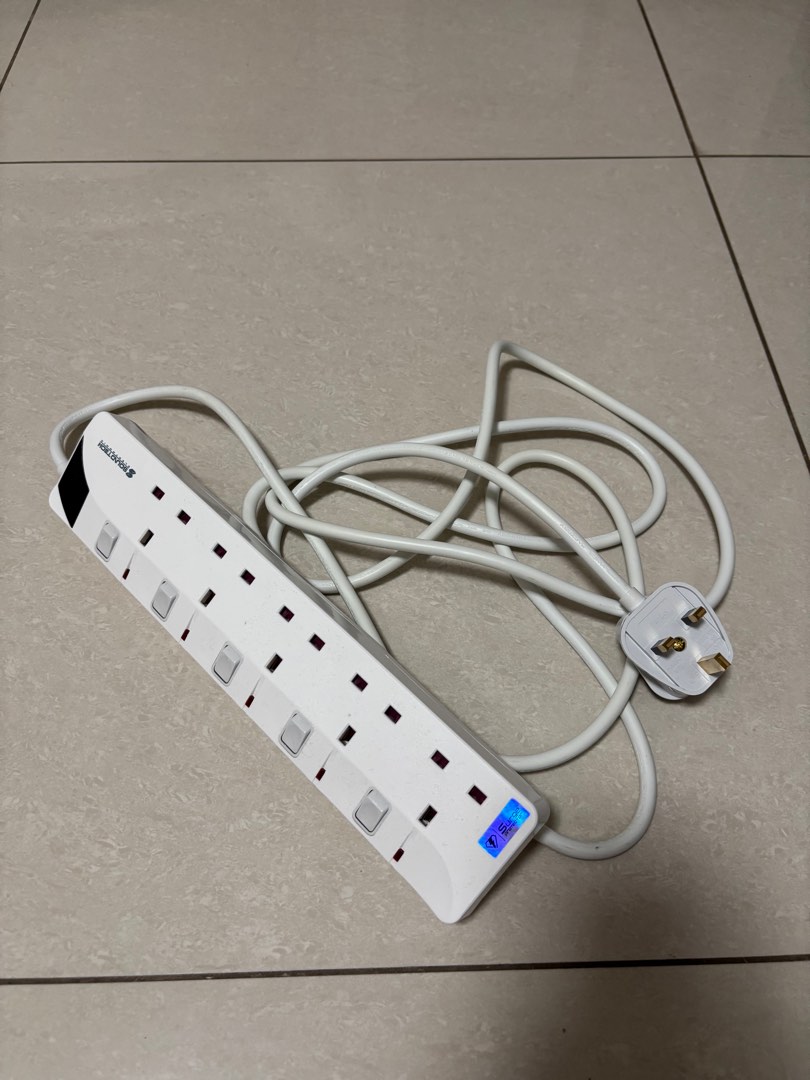 Extension Socket 5 inlets, TV & Home Appliances, Electrical, Adaptors ...