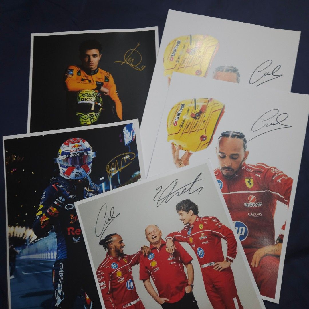 F1 Driver Autographs from F1 75 | Lewis Hamilton, Charles Leclerc ...