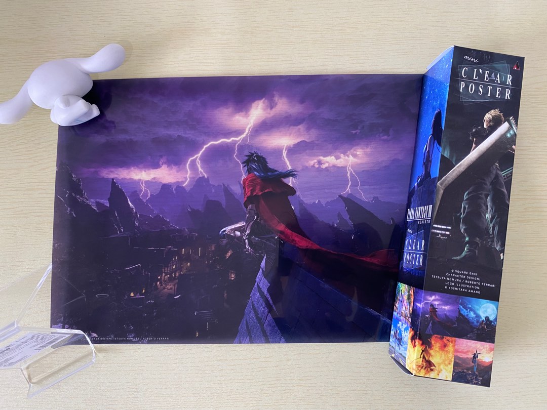 Final Fantasy VII FF7 Rebirth Mini Clear Poster Vincent Valentine ...