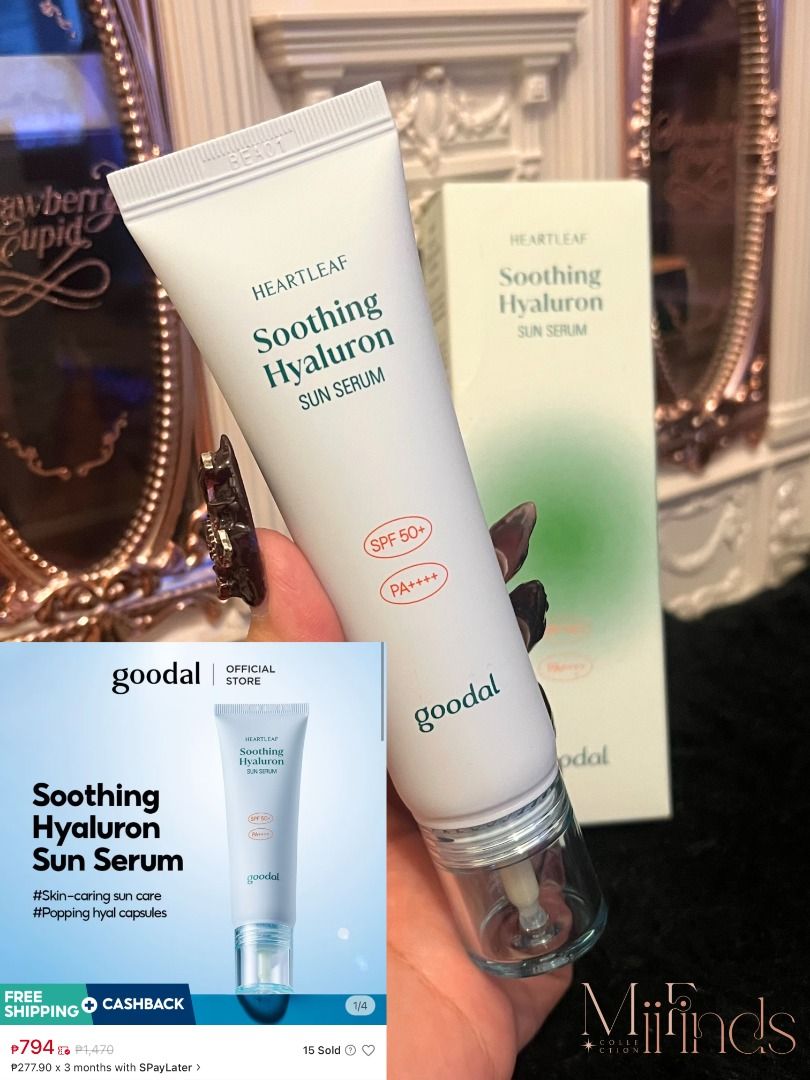 GOODAL Soothing Hyaluron Sun Serum SPF 50 PA++ BRAND NEW, Beauty ...