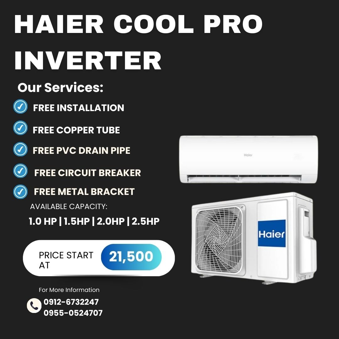HAIER COOL PRO SPLIT TYPE AIRCON FREE INSTALLATION, TV & Home Appliances, Air Conditioning and ...