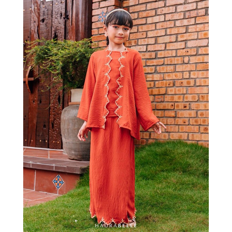 Haurabelle Dang Anum Kebaya Kids Brick Orange in Size 2, Women's ...