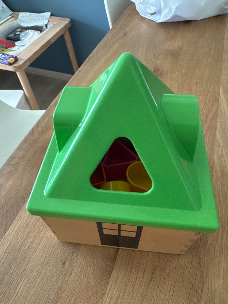 Ikea House Shape Sorter Toy, Babies & Kids, Infant Playtime on Carousell