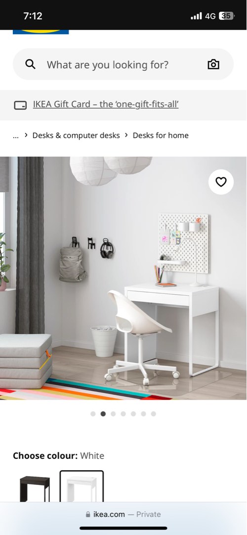 Ikea Micke Work Table, Furniture & Home Living, Furniture, Tables ...