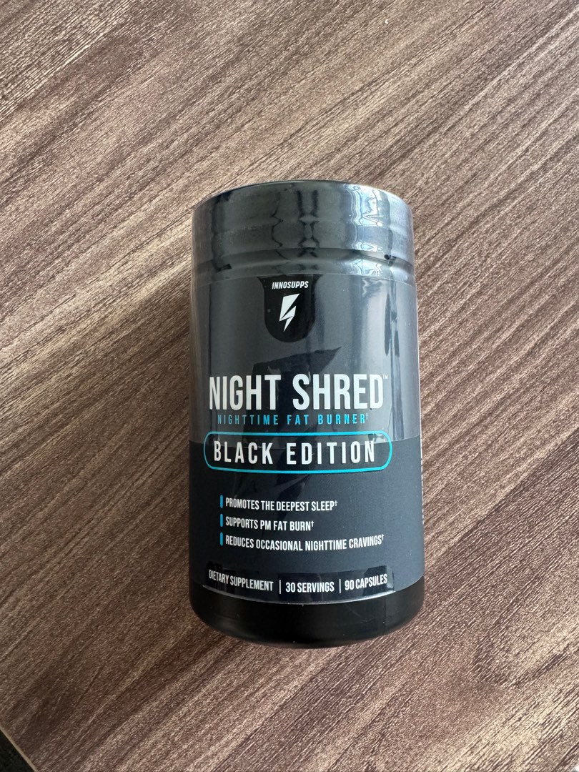 Innosupps - Night Shred Black Edition ( night time fat burner), Health ...