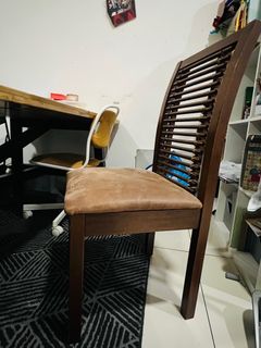 CK39F New Kerusi Makan Kayu Getah Solid Rubber Wood Dining Chair ...