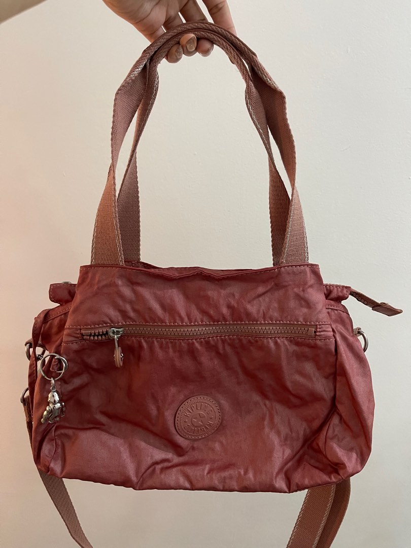 Kipling Elysia Shoulder Bag (Metallic Rust), Women's Fashion, Bags ...