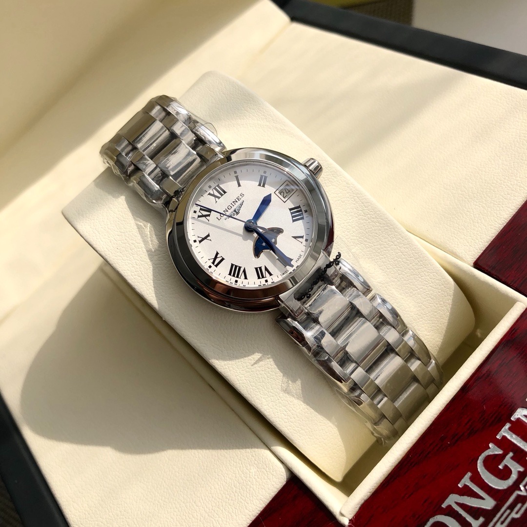 Longines New Series Heart Moon Phase Stone Watch, Men's Fashion ...