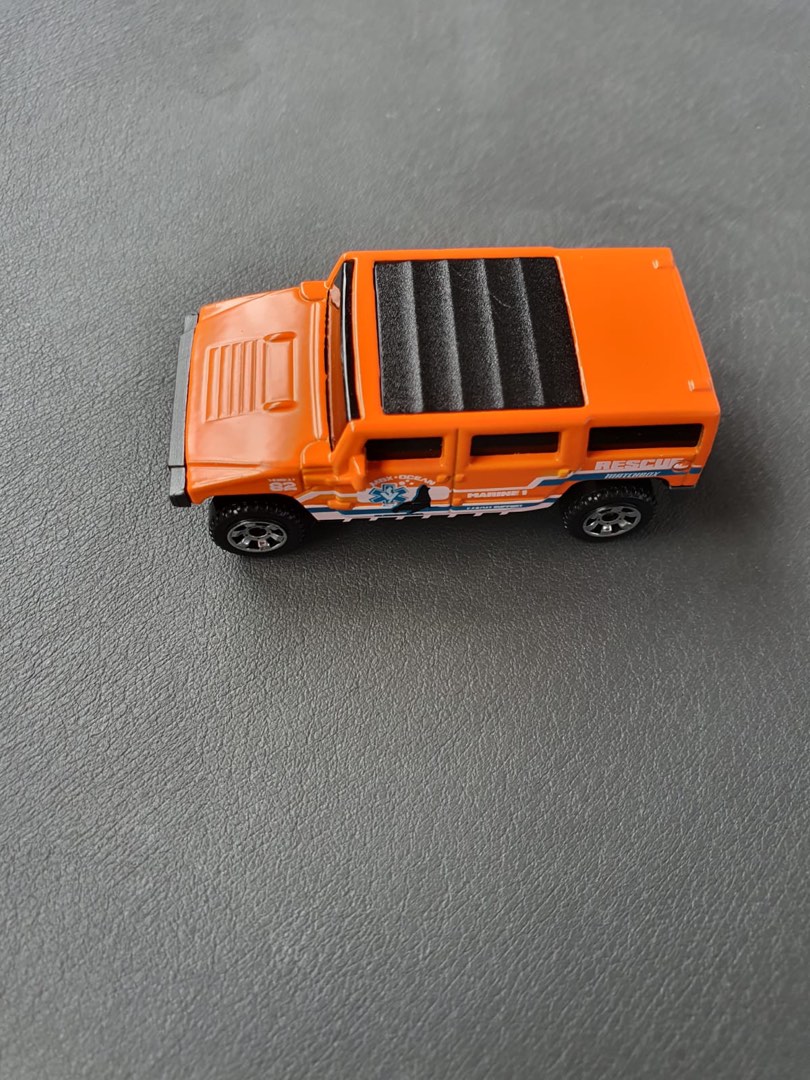 loose matchbox hummer h2 concept orange rescue emergency offroad suv ...