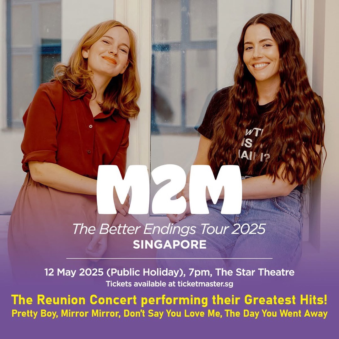 M2M Singapore Tour Concert Tickets - 12 May, Tickets & Vouchers, Event ...