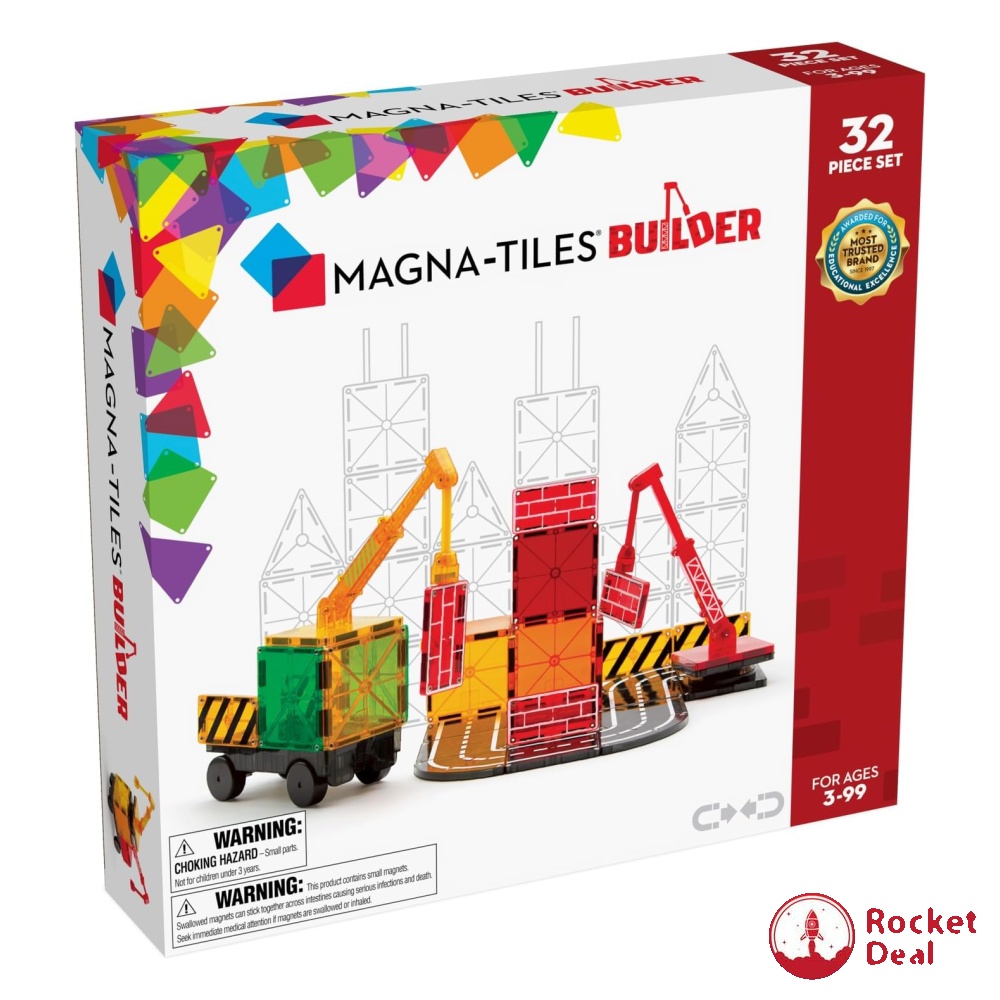 Magna Tiles Builder Set, The Original Magnetic Building Tiles for ...