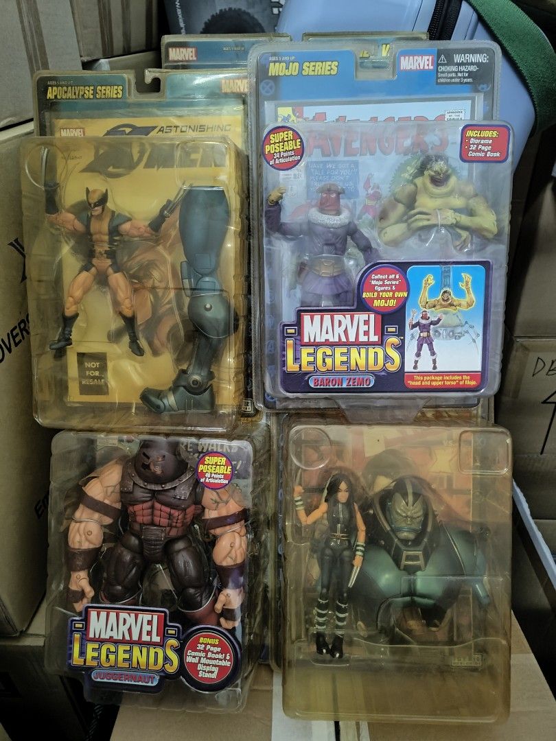 Marvel legends toybiz apocalypse x-26 wolverine baron xemo juggernaut, Hobbies & Toys, Toys ...