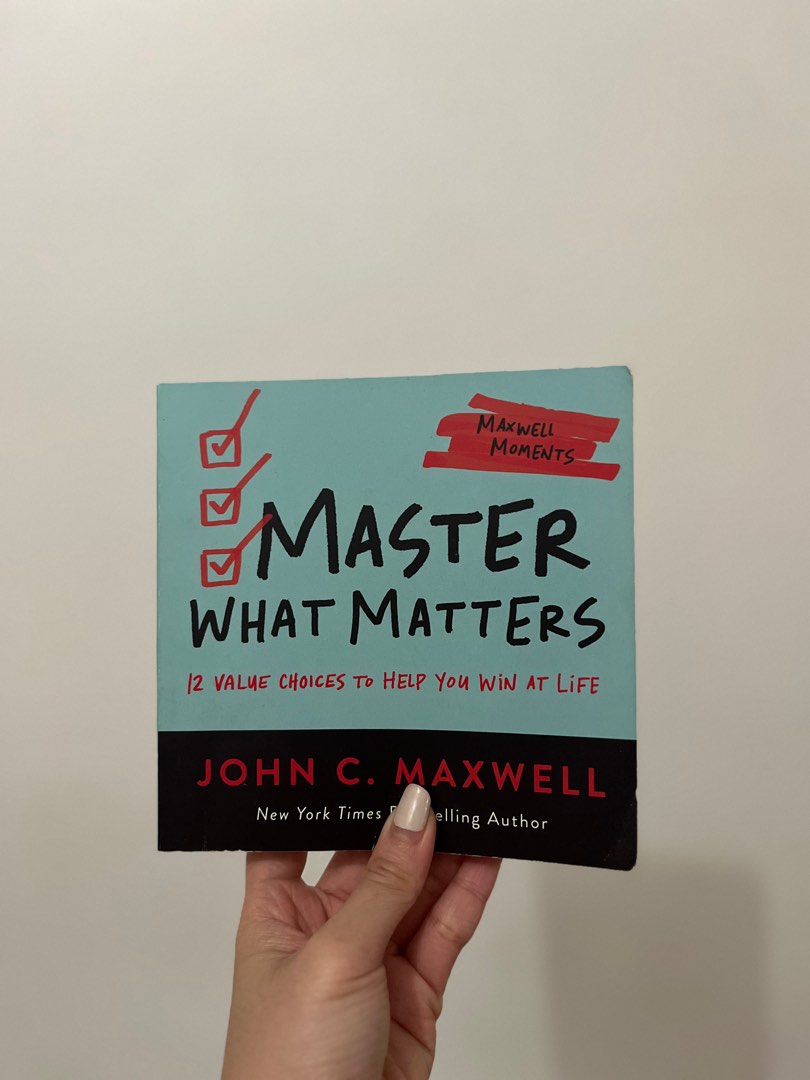 Master what Matters Book John Maxwell, Hobbies & Toys, Books ...