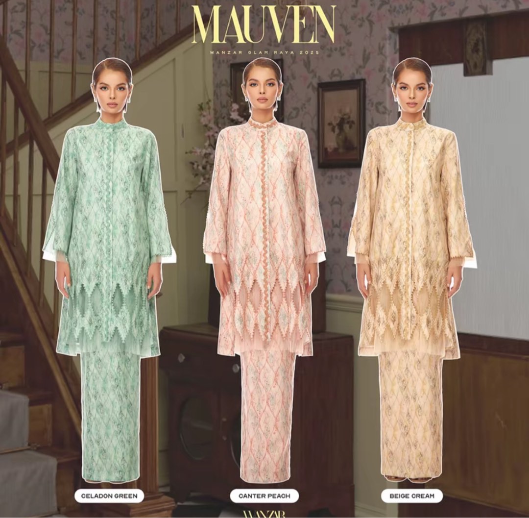 Mauven by Wanzar 2025, Women's Fashion, Muslimah Fashion, Baju Kurung ...