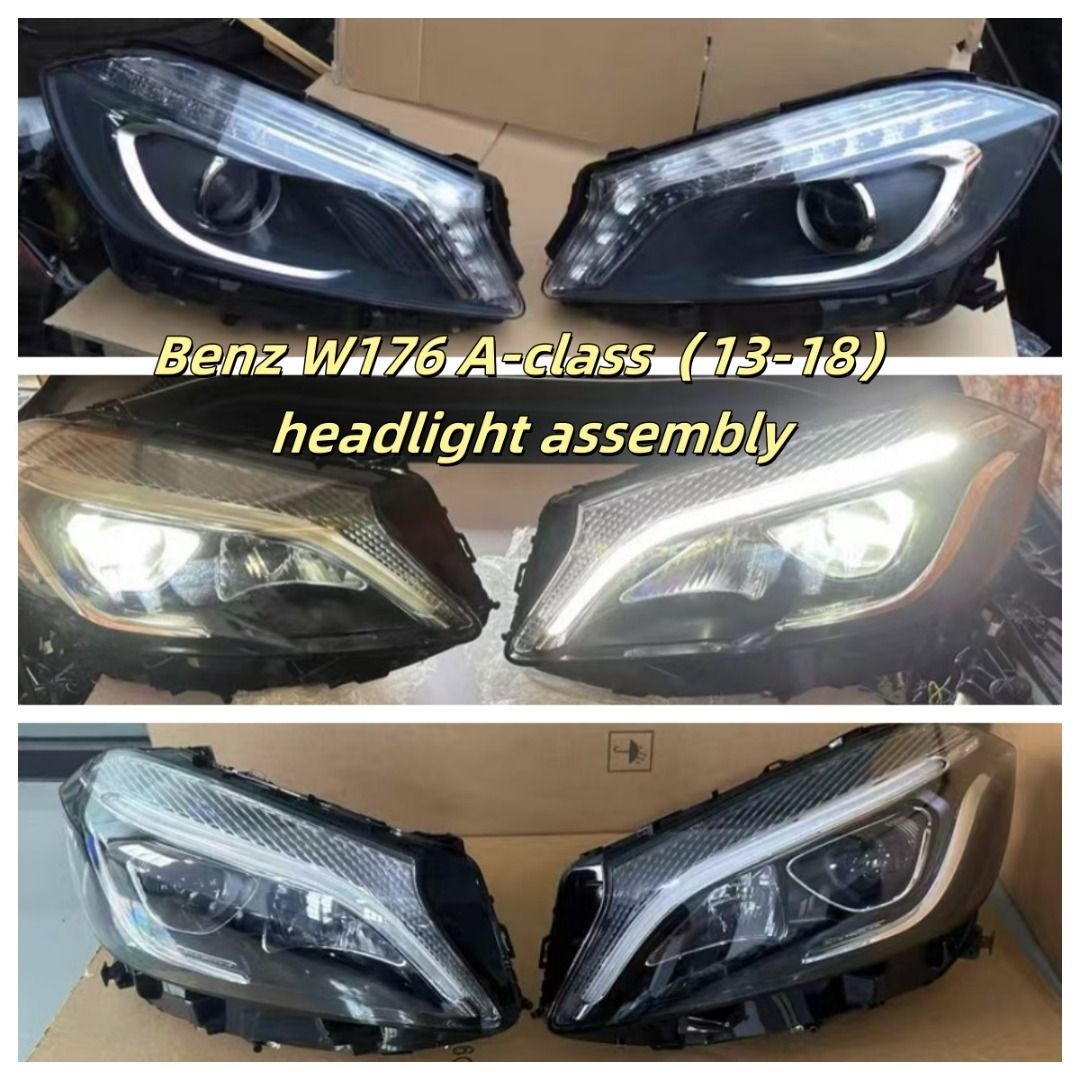 Mercedes Benz W176 A series headlight assembly brake light turn signal ...