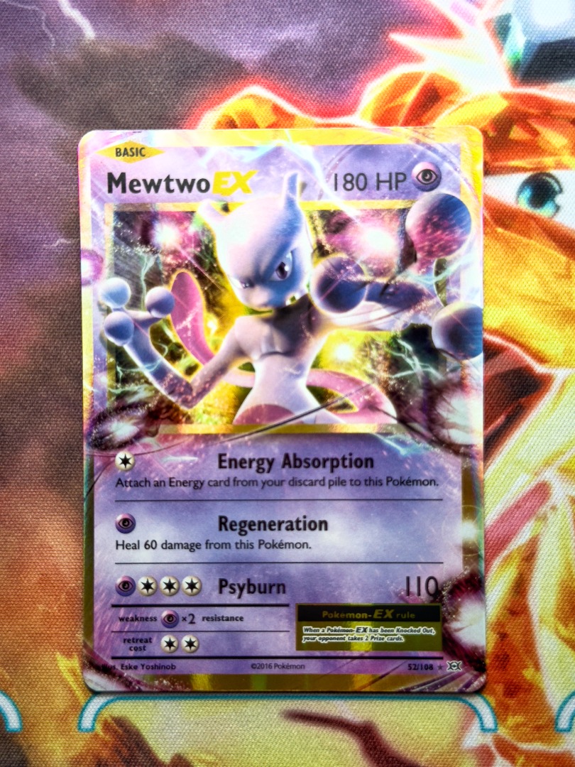 Mewtwo EX - Pokemon Cards Evolutions 52, Hobbies & Toys, Toys & Games ...