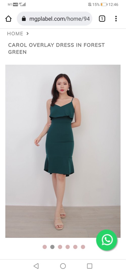 MGP Dress in Emerald Green, Women's Fashion, Dresses & Sets, Dresses on ...