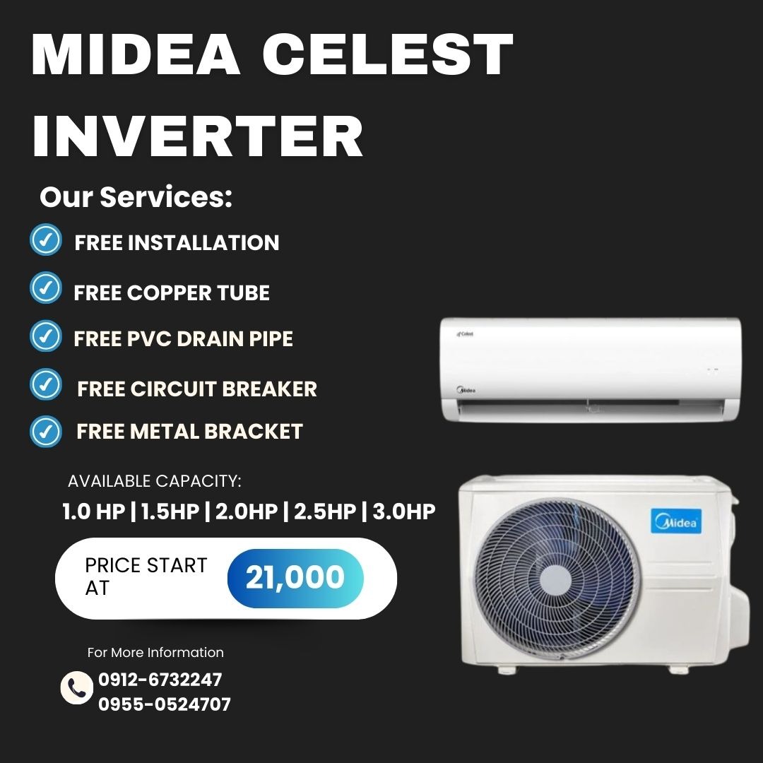 MIDEA CELEST INVERTER BRANDNEW SEALED FREE INSTALLATION, TV & Home Appliances, Air Conditioning ...