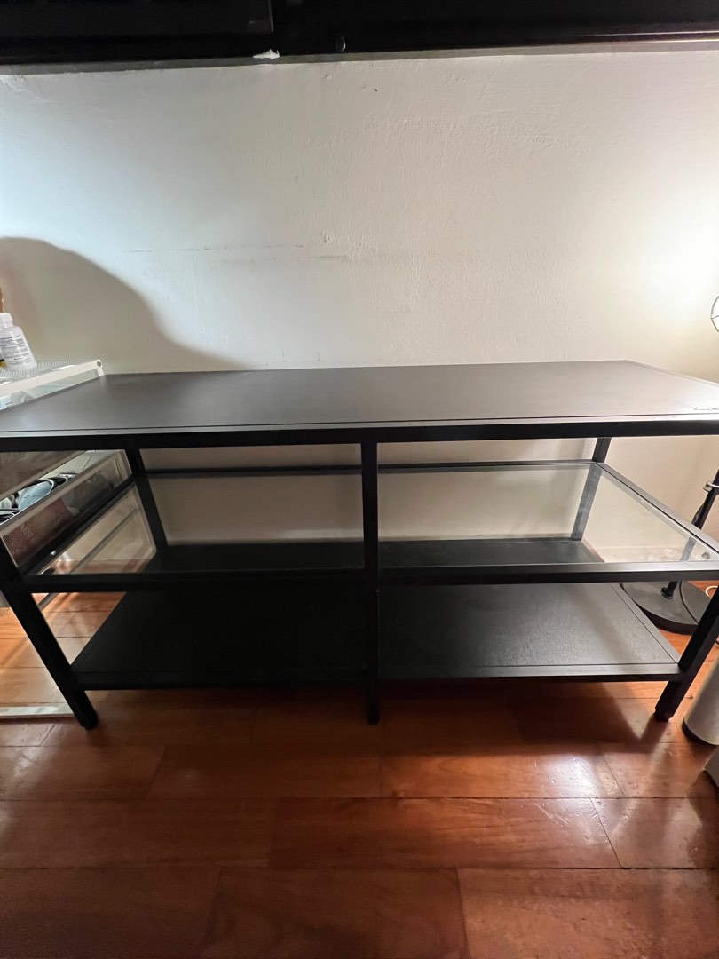 Minimalist Black Steel Low Rack, Furniture & Home Living, Furniture ...