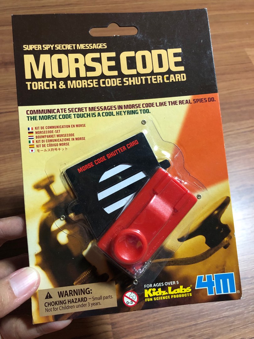 4M Morse Code Torch & Morse Code Shutter Card, Hobbies & Toys, Toys ...