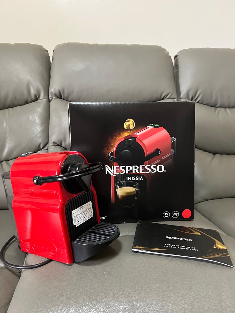Nespresso Inissia Complete With Box, Food & Drinks, Beverages on Carousell
