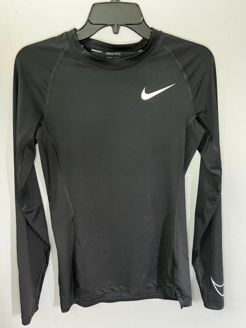 NIKE COMPRESSION SHIRT BLACK & MIDNIGHT BLUE, Men's Fashion, Activewear ...