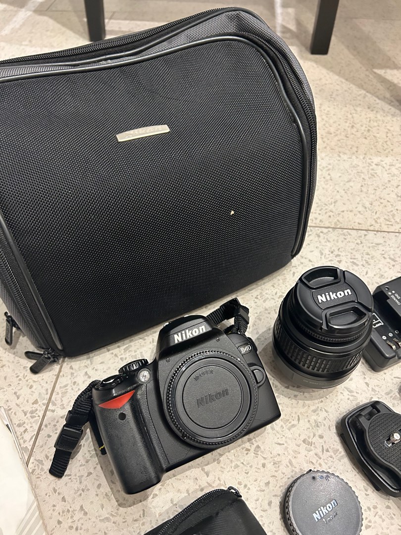 Nikon D40 DSLR Camera Full Kit + SB-400 Speedlight , Photography ...