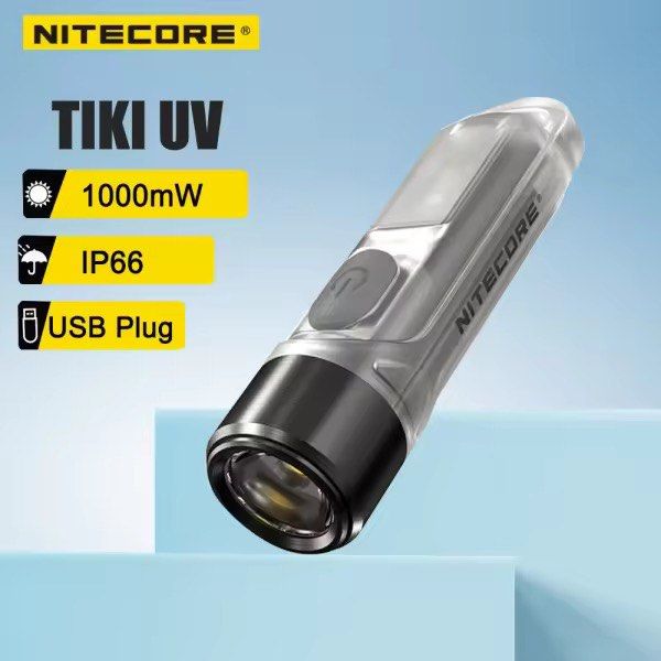 Nitecore TIKI UV (365 nm UV) Mini LED Flashlight 1000Mw USB C ...