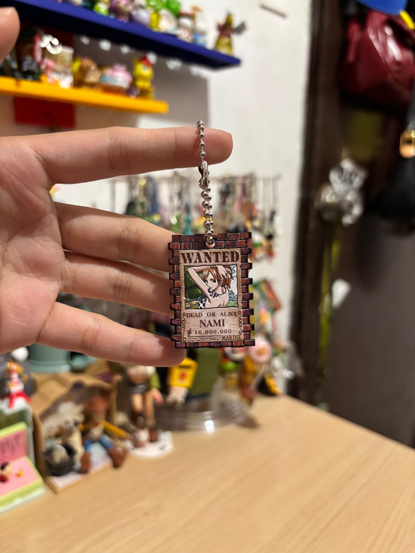 one piece nami wanted keychain, Hobbies & Toys, Toys & Games on Carousell