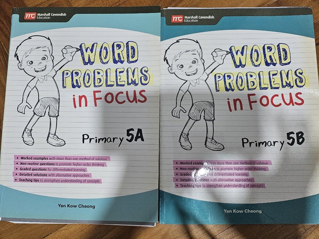 P5 Math Word Problems in Focus Heuristics 5A and 5B, Hobbies & Toys ...