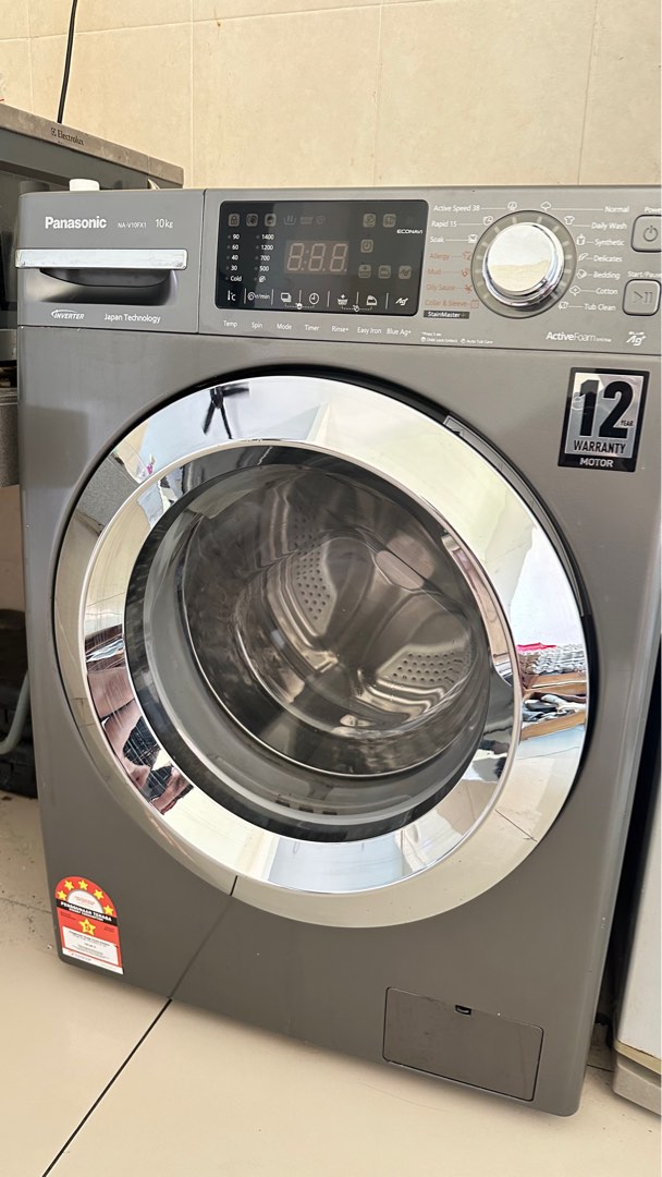 PANASONIC FRONT LOAD WASHER 10kg, TV & Home Appliances, Washing ...