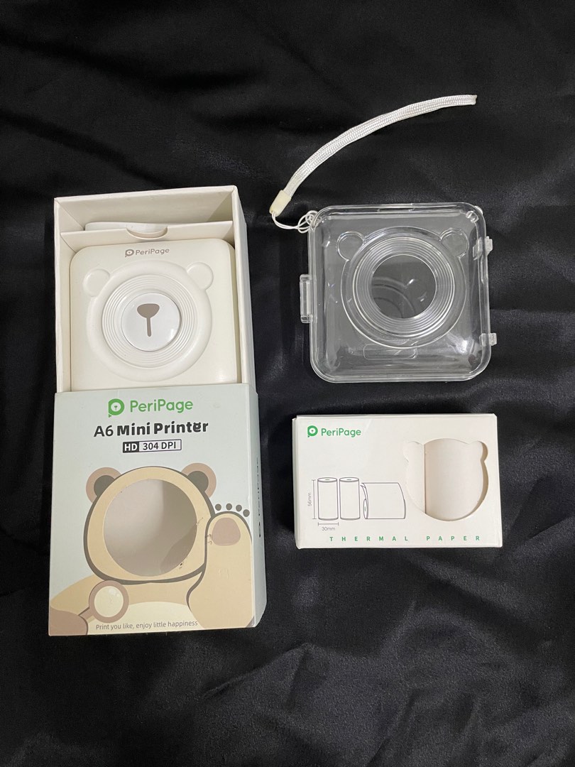 Peripage A6 mini thermal Printer - White Color, Computers & Tech ...