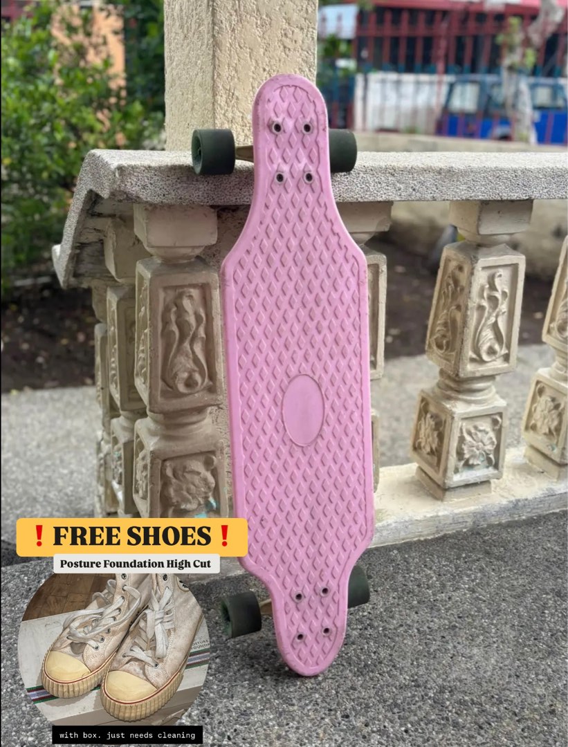 Pink Cruiser Board with FREE SHOES, Sports Equipment, Sports & Games ...