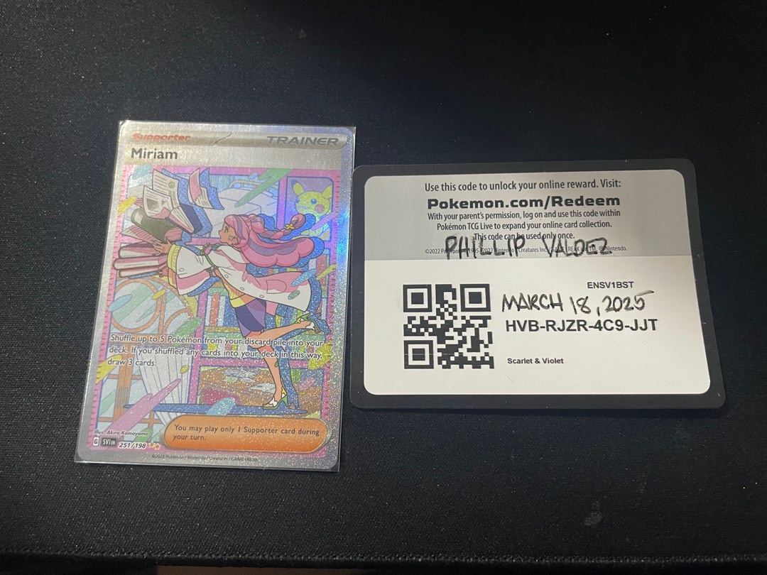 Pokemon Miriam SIR, Hobbies & Toys, Toys & Games on Carousell