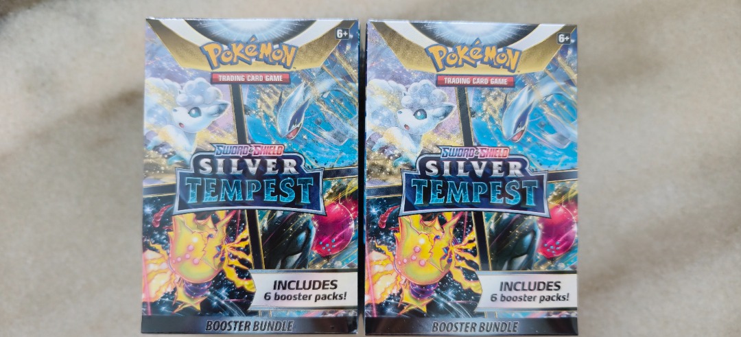 (1 set of 2 boxes) Pokemon TCG Silver Tempest Booster Bundle Box 6 Pack ...