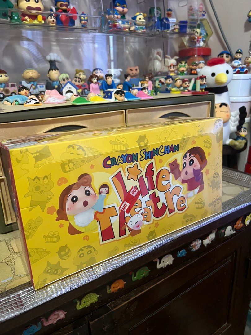 Popmart Crayon Shinchan Life Theatre Series (Full Case), Hobbies & Toys ...