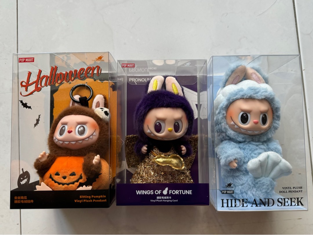 POPMART LABUBU LBB THE MONSTERS HIDE AND SEEK MERBUBU HALLOWEEN WOF ...