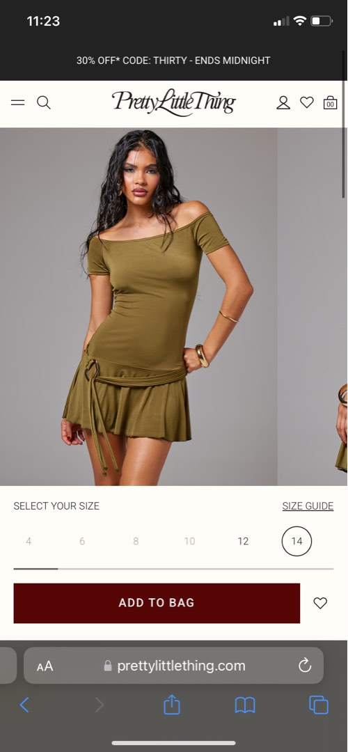 Y2K Pretty little thing olive green dress, Women's Fashion, Dresses ...