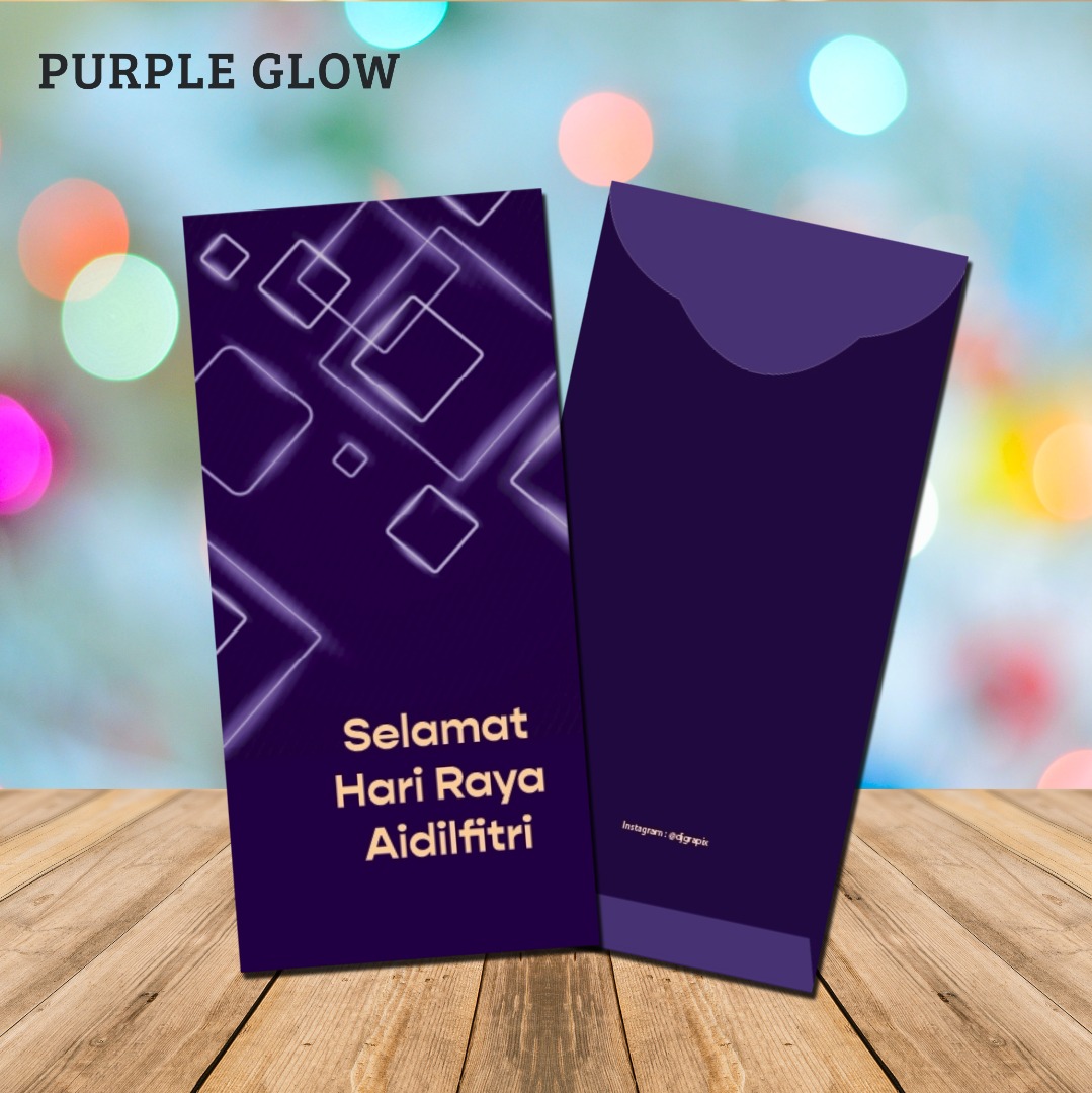 Purple Glow- Sampul Hari Raya / Money Packets 2025, Hobbies & Toys ...