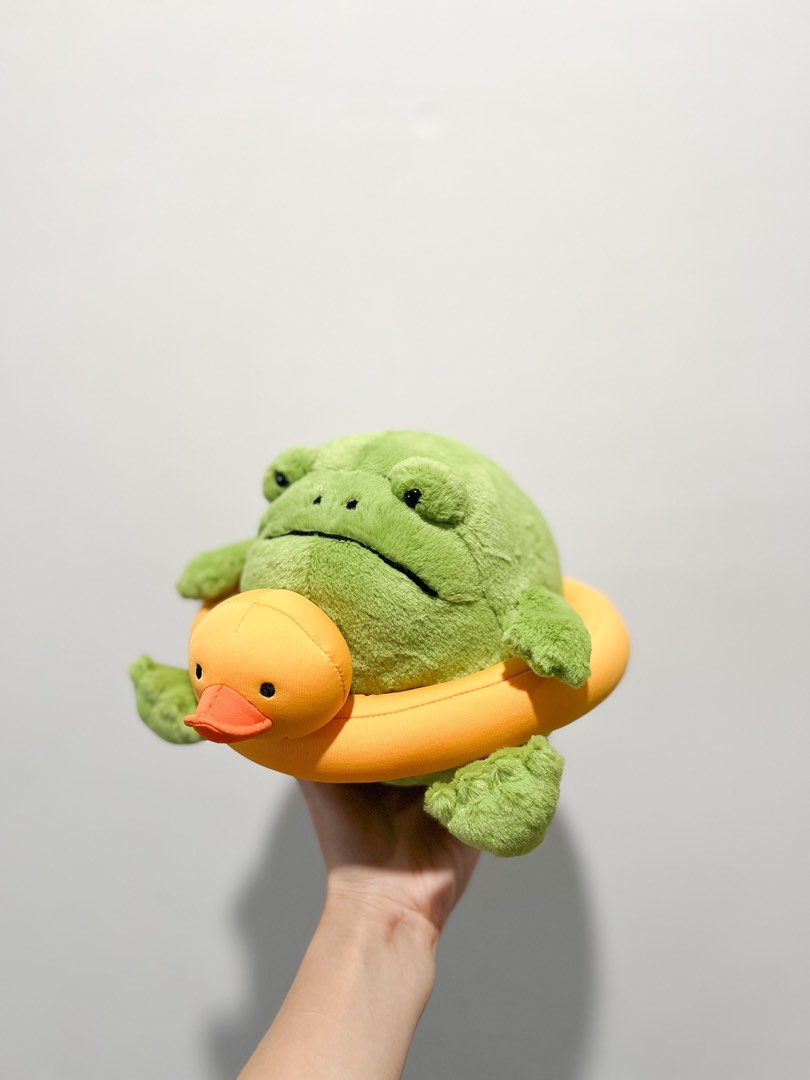 READY STOCK AUTHENTIC JELLYCAT RICKY RAIN FROG RUBBER RING, Hobbies ...