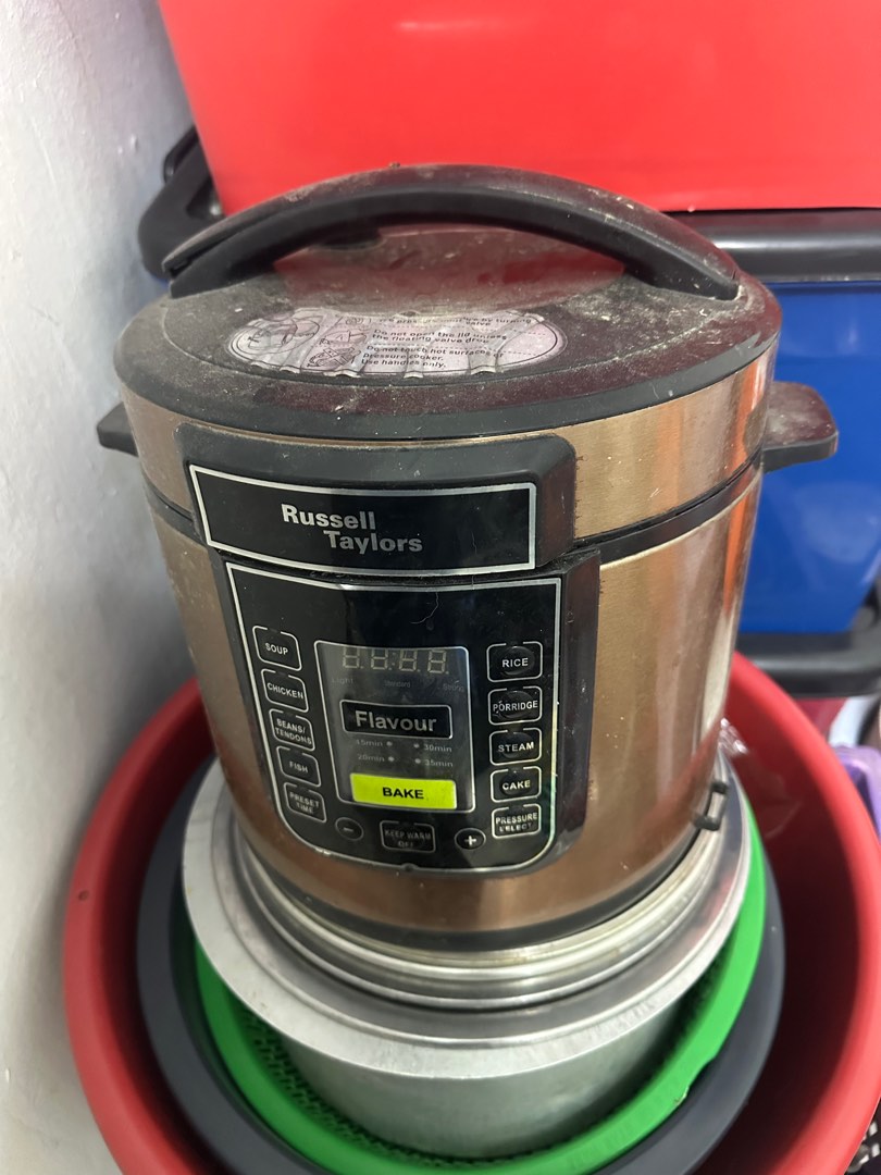 Russell Taylors Pressure Cooker Stainless Steel Pot PC-60 Rice Cooker ...